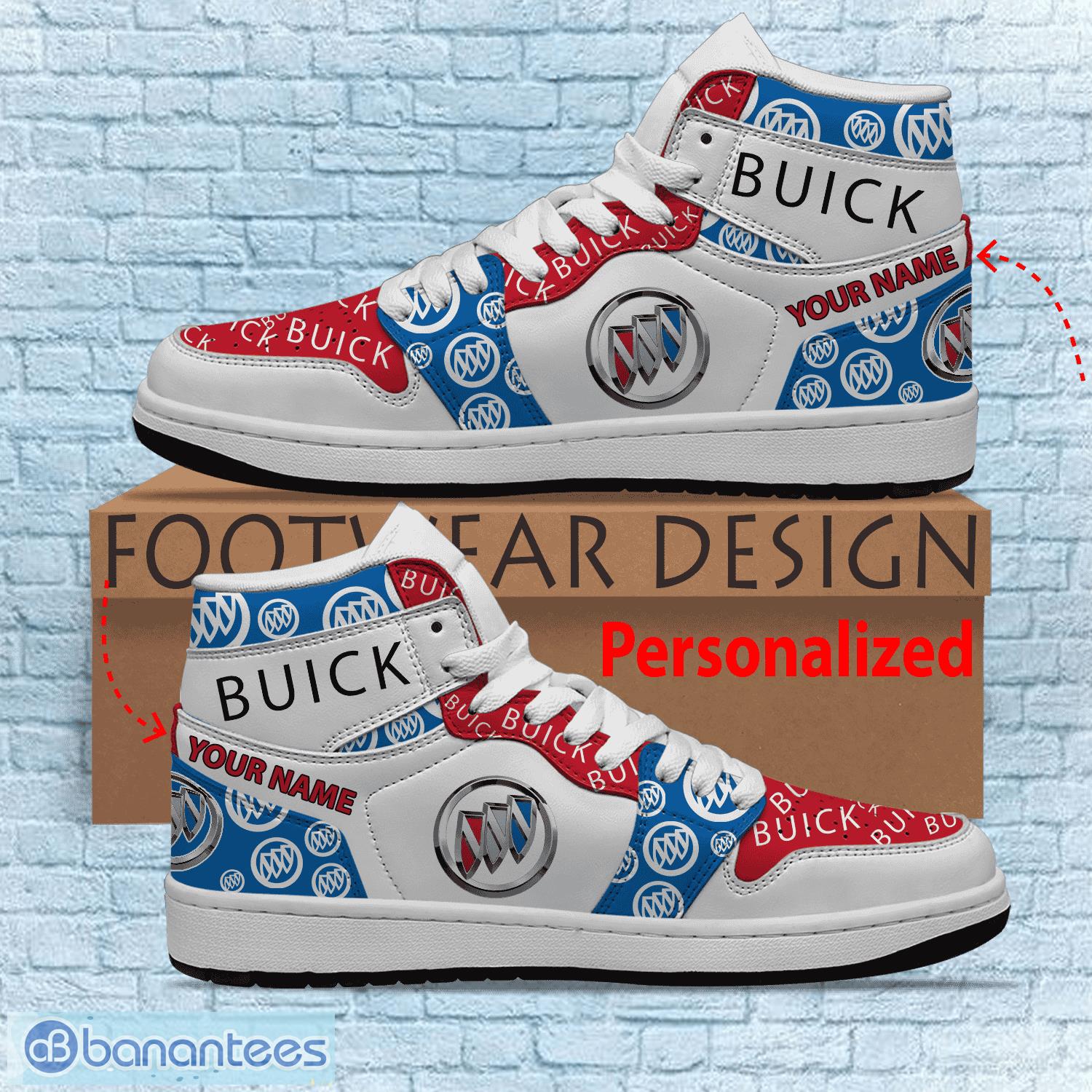 Personalized Car Racing BUICK Logo New Style Air Jordan Hightop Shoes ...