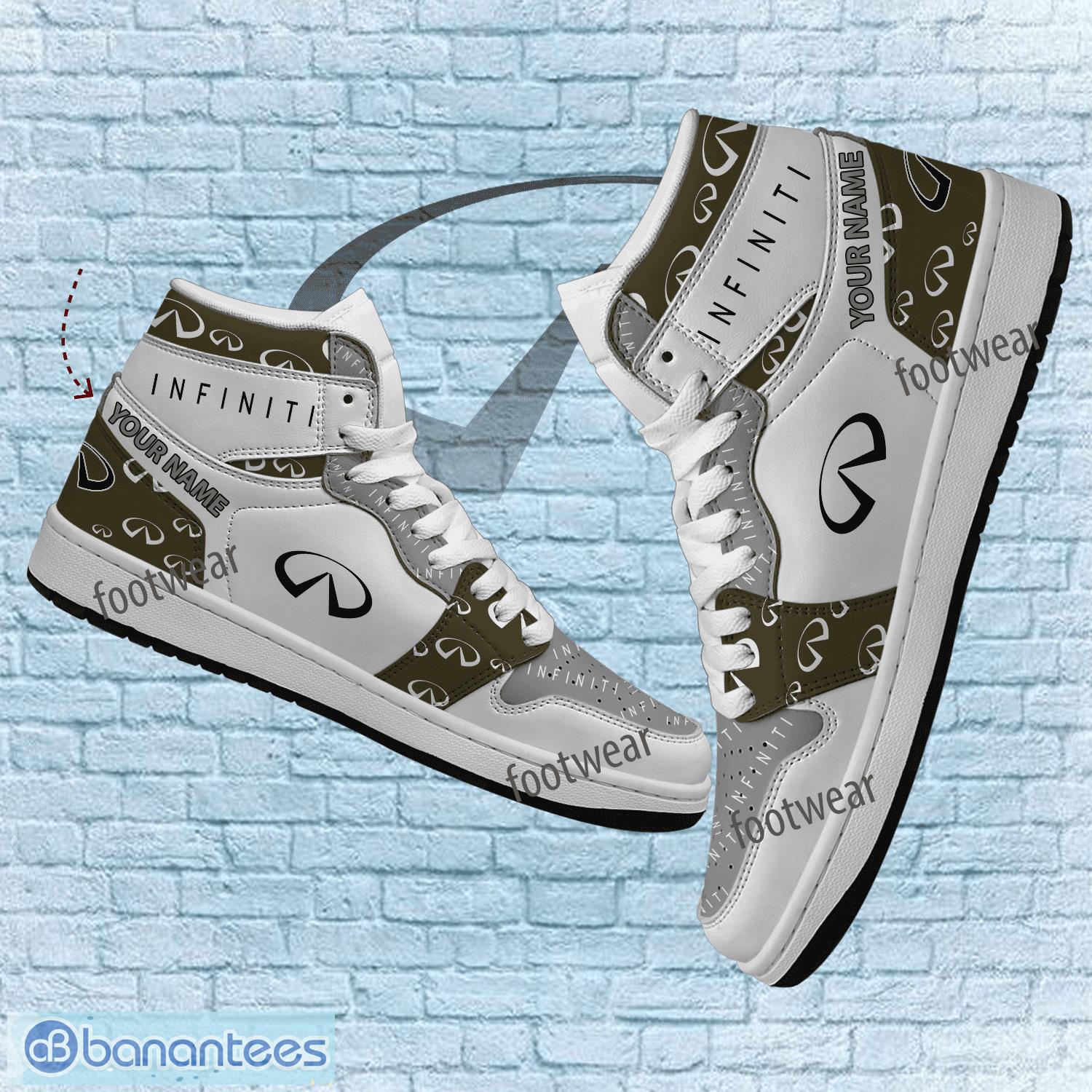 Personalized Car Racing Infiniti Logo New Style Air Jordan Hightop ...