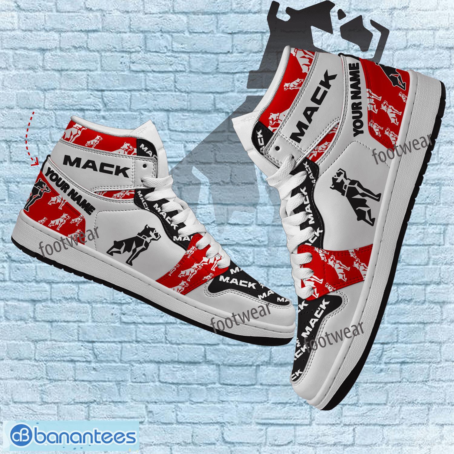 Personalized Car Racing Mack Truck Logo New Style Air Jordan Hightop ...