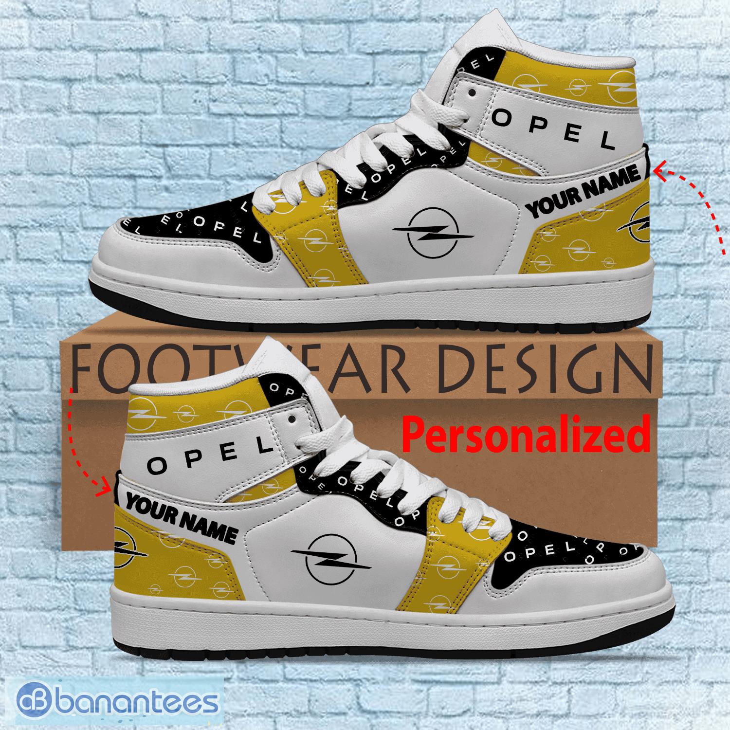 Personalized Car Racing Opel Logo New Style Air Jordan Hightop Shoes ...