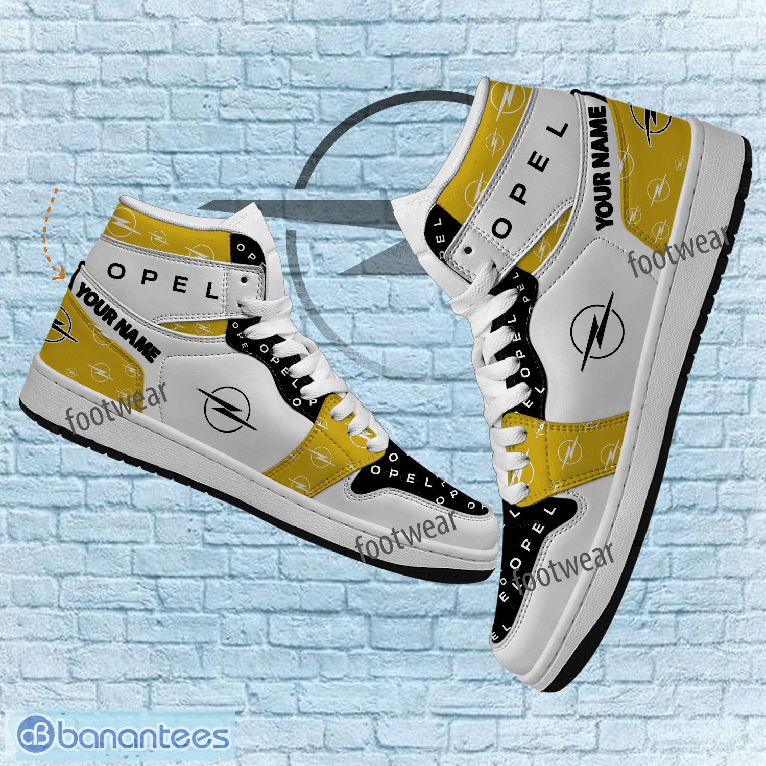 Personalized Car Racing Opel Logo New Style Air Jordan Hightop Shoes ...