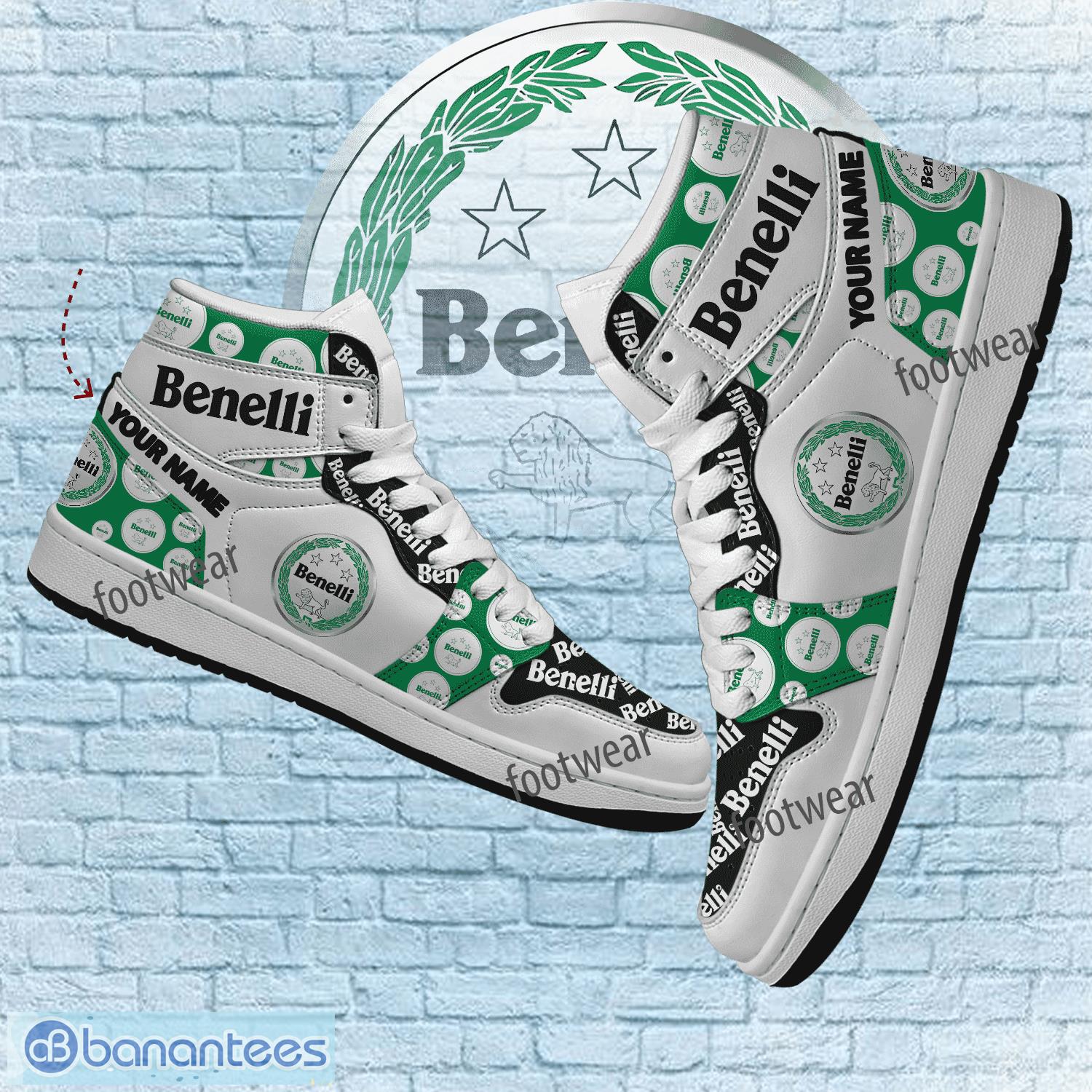 Personalized Motorcycle benelli Logo New Style Air Jordan Hightop Shoes ...