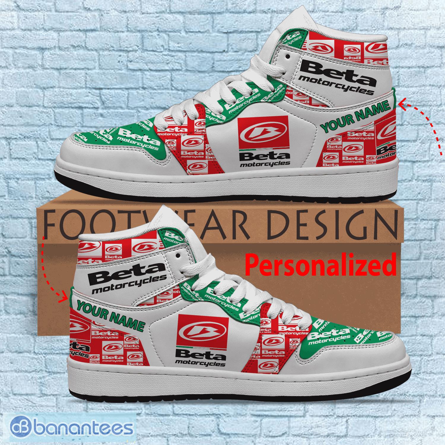 Personalized Motorcycle Beta Logo New Style Air Jordan Hightop Shoes ...