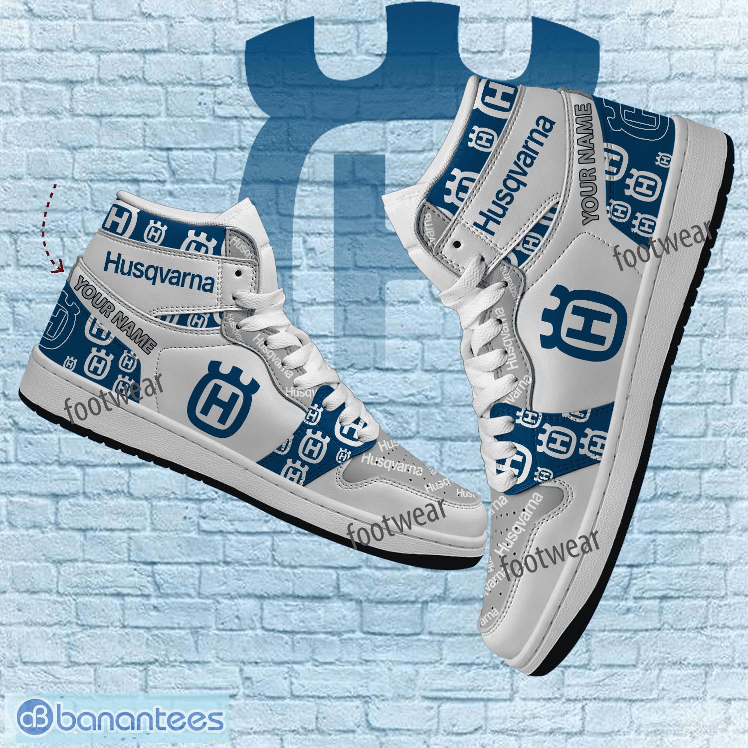 Personalized Motorcycle Husqvarna Logo New Style Air Jordan Hightop ...