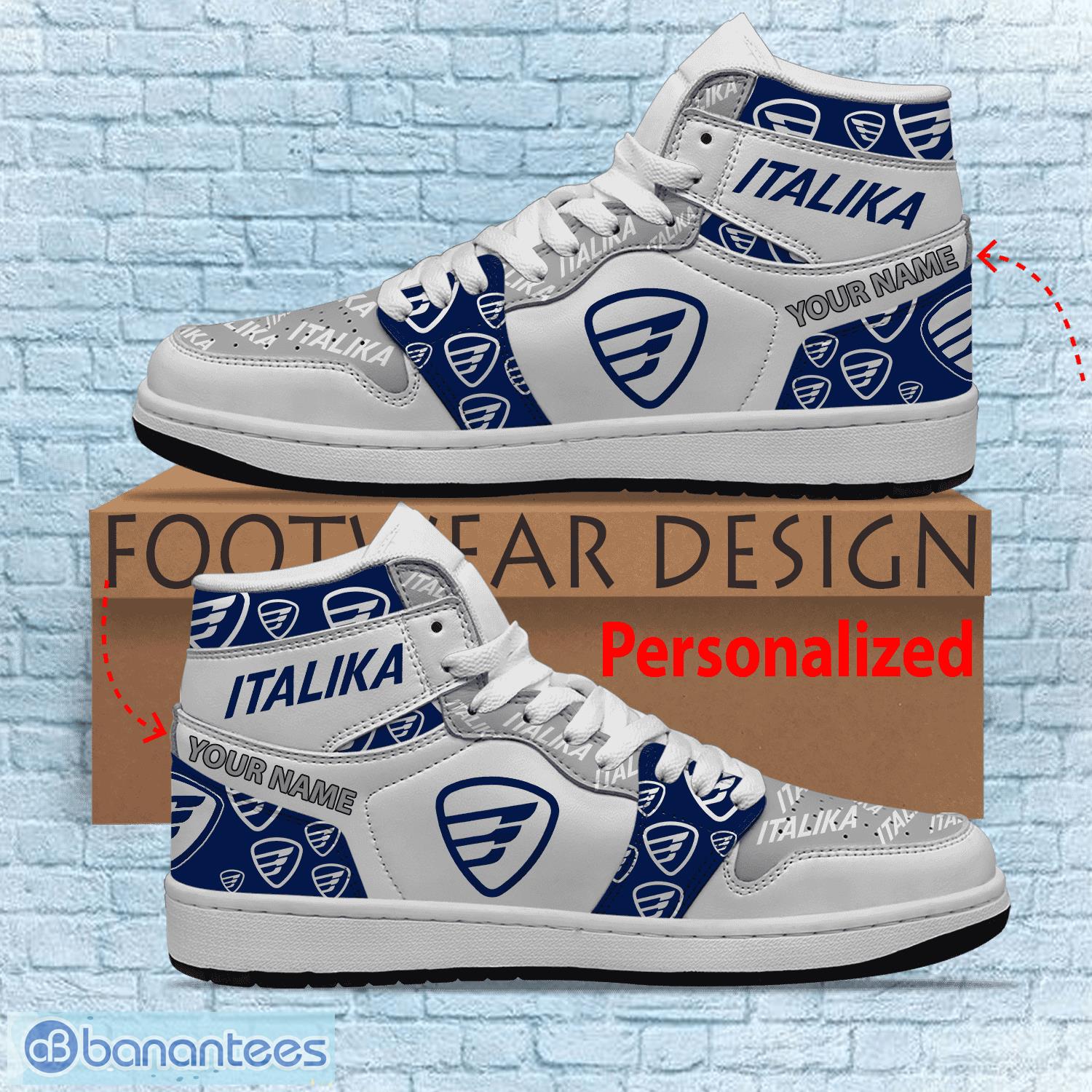 Personalized Motorcycle Italika Logo New Style Air Jordan Hightop Shoes ...
