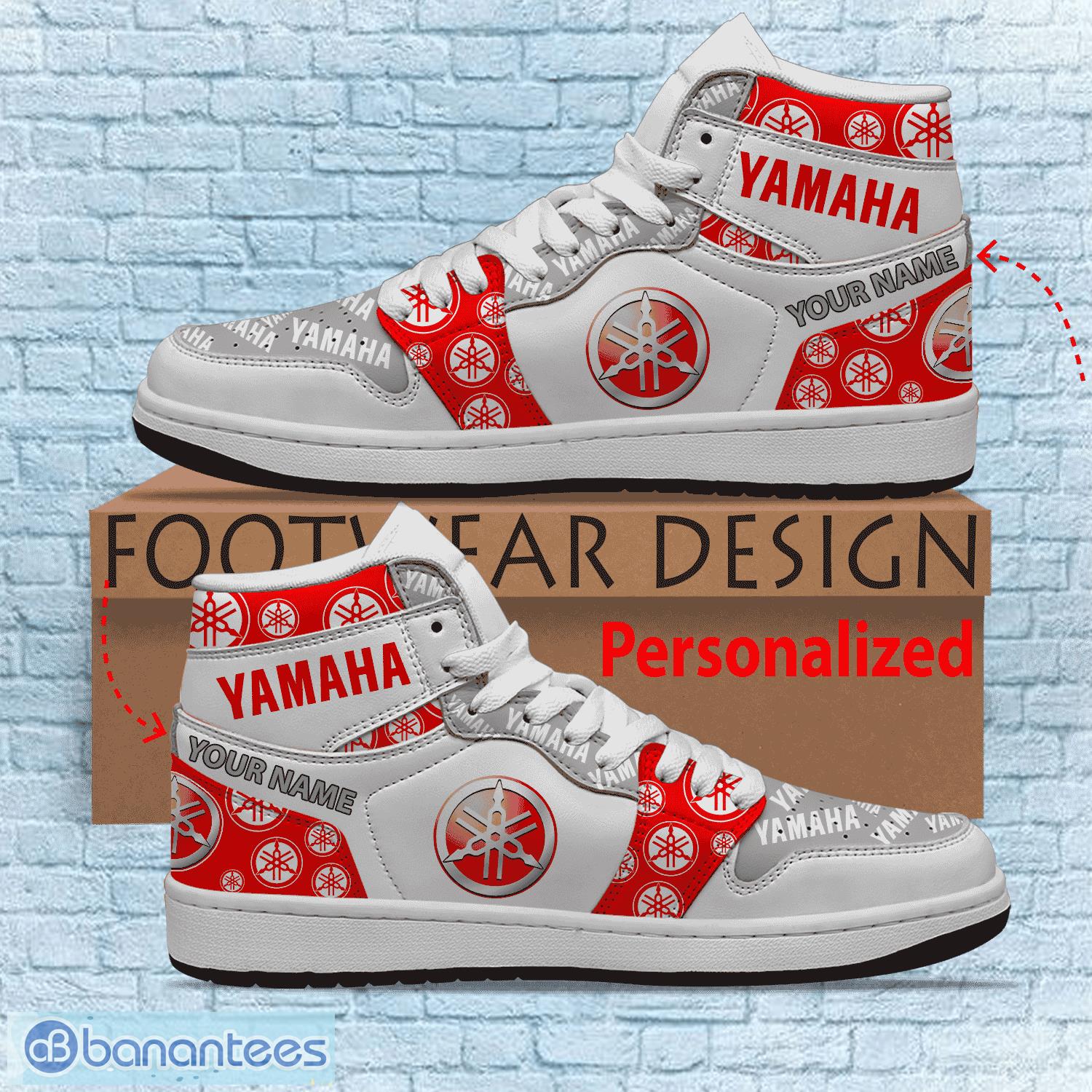 Personalized Motorcycle Yamaha Logo New Style Air Jordan Hightop Shoes ...