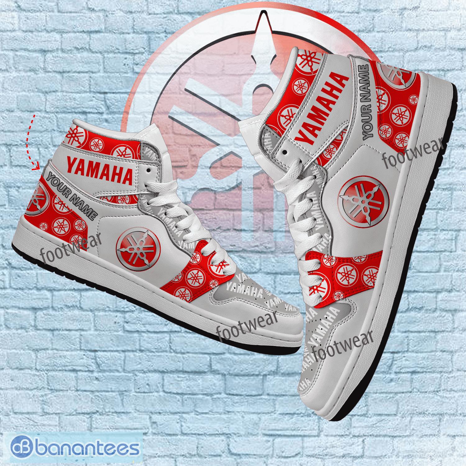 Personalized Motorcycle Yamaha Logo New Style Air Jordan Hightop Shoes ...