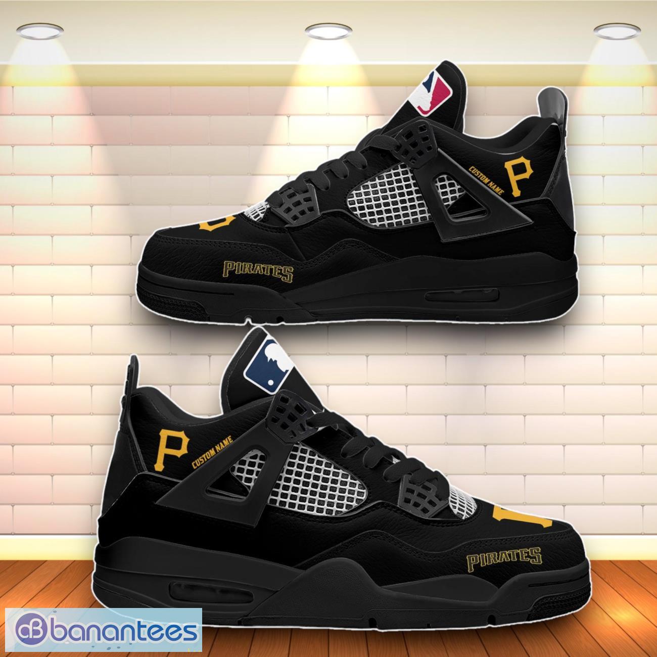 Pittsburgh Pirates Custom Name Air Jordan 4 MLB AJ4 For Men Women ...