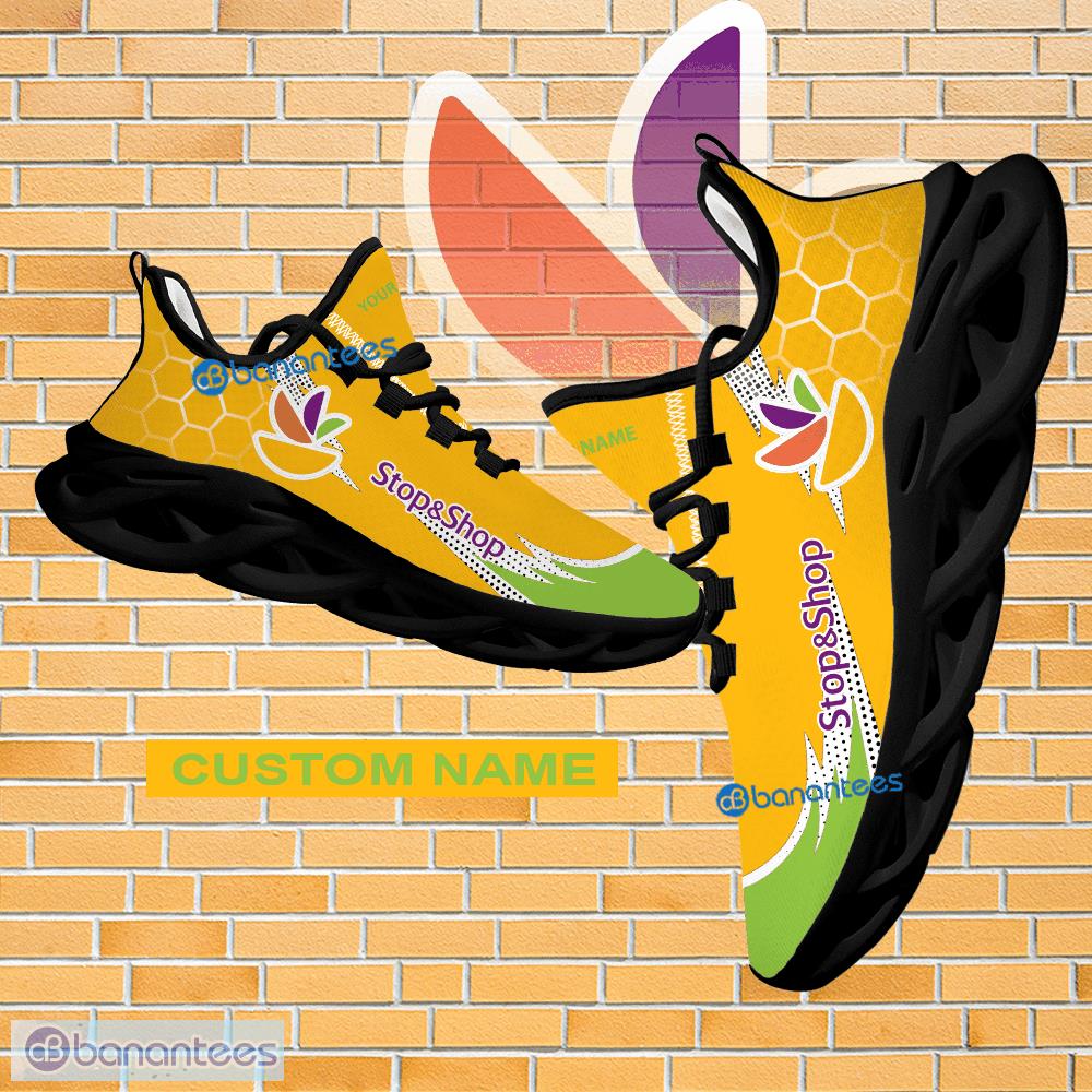 Stop & Shop Logo Brand Max Soul Shoes Personalized High-Quality Chunky ...