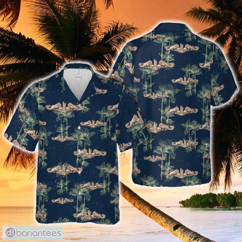 US Navy Submarine Warfare Insignia Hawaiian Shirt Print Ideas Gift Mens ...