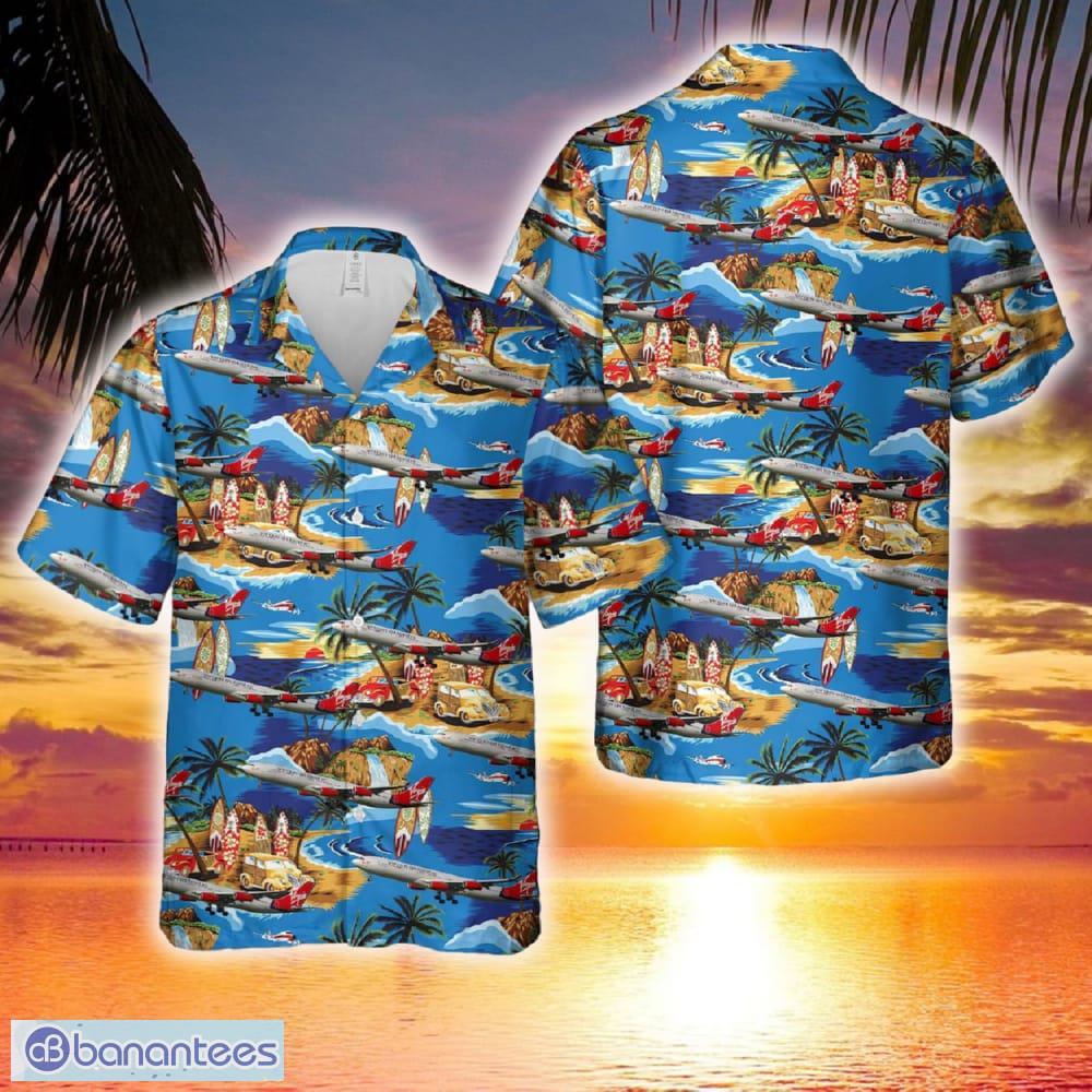 Virgin Atlantic A340-300 Hawaiian Shirt Print Ideas Gift Mens - Banantees