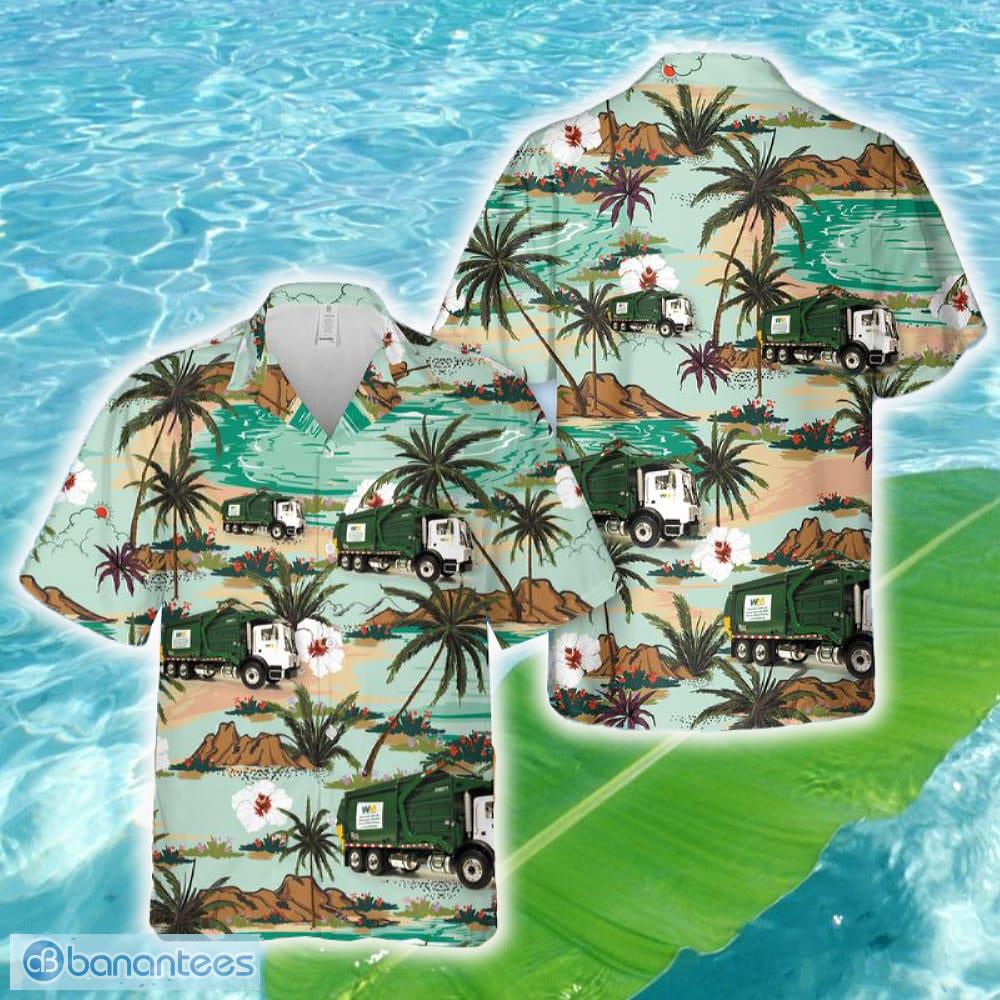 Waste Management Garbage Truck Hawaiian Shirt Print Ideas Gift Mens ...