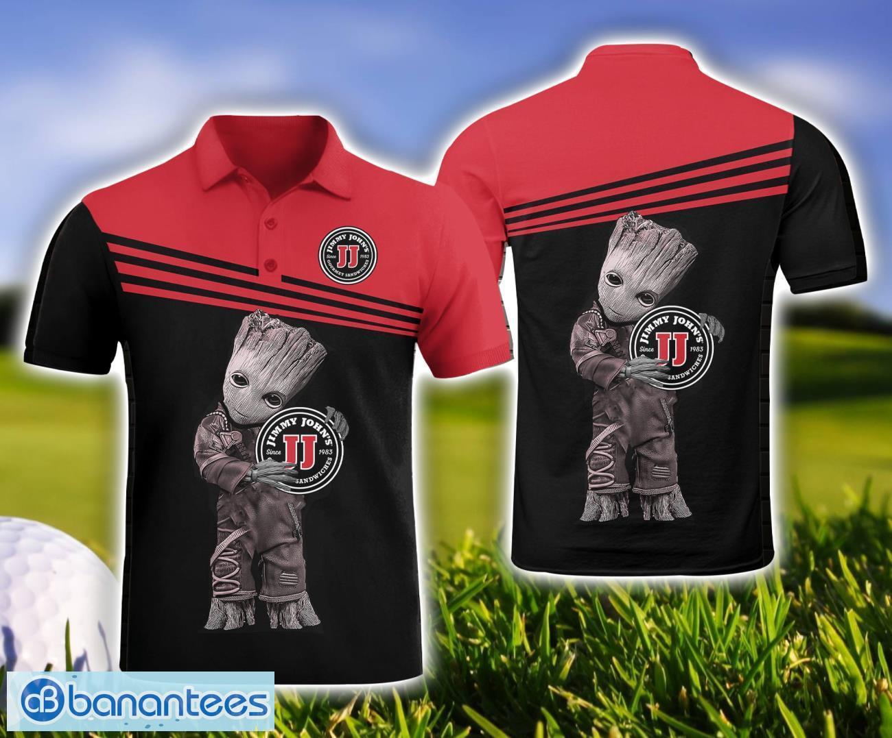 3D Printing Jimmy John's Uniform Baby Groot Polo Shirt Gift - Banantees