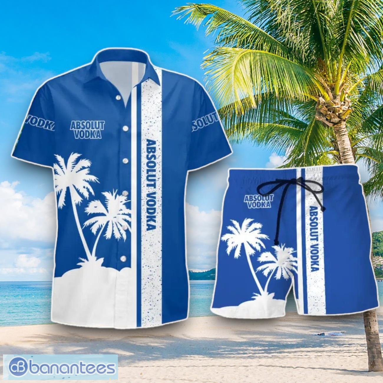Absolut Vodka Palm Tree Summer Hawaiian Shirt And Shorts Combo Gift For ...