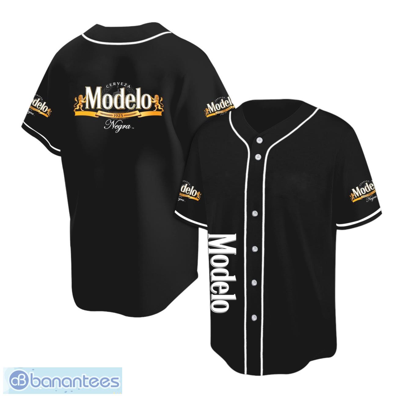 Black Modelo Negra Beer Baseball Jersey - Banantees