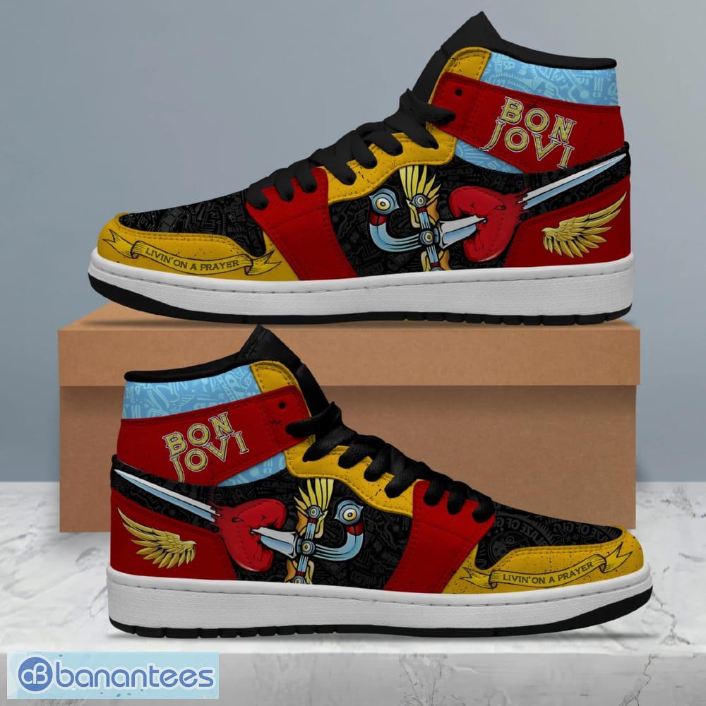 Bon Jovi Air Jordan 1 Hightop Shoes For Men Women Fans - Banantees
