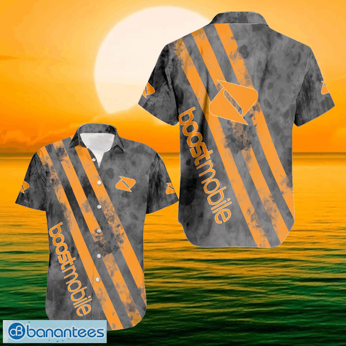 Boost Mobile Stripes Pattern Handmade Logo 3D Hawaiian Shirt For Summer ...