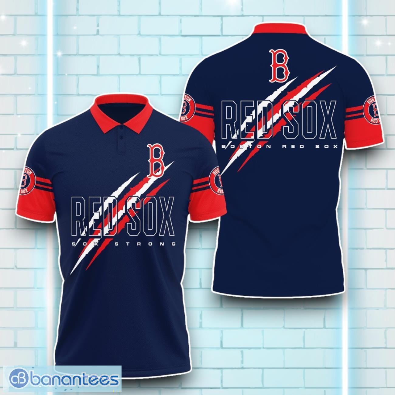 Boston Red Sox MLB Sox Strong 3D Polo Shirt Special Edition For Fans ...