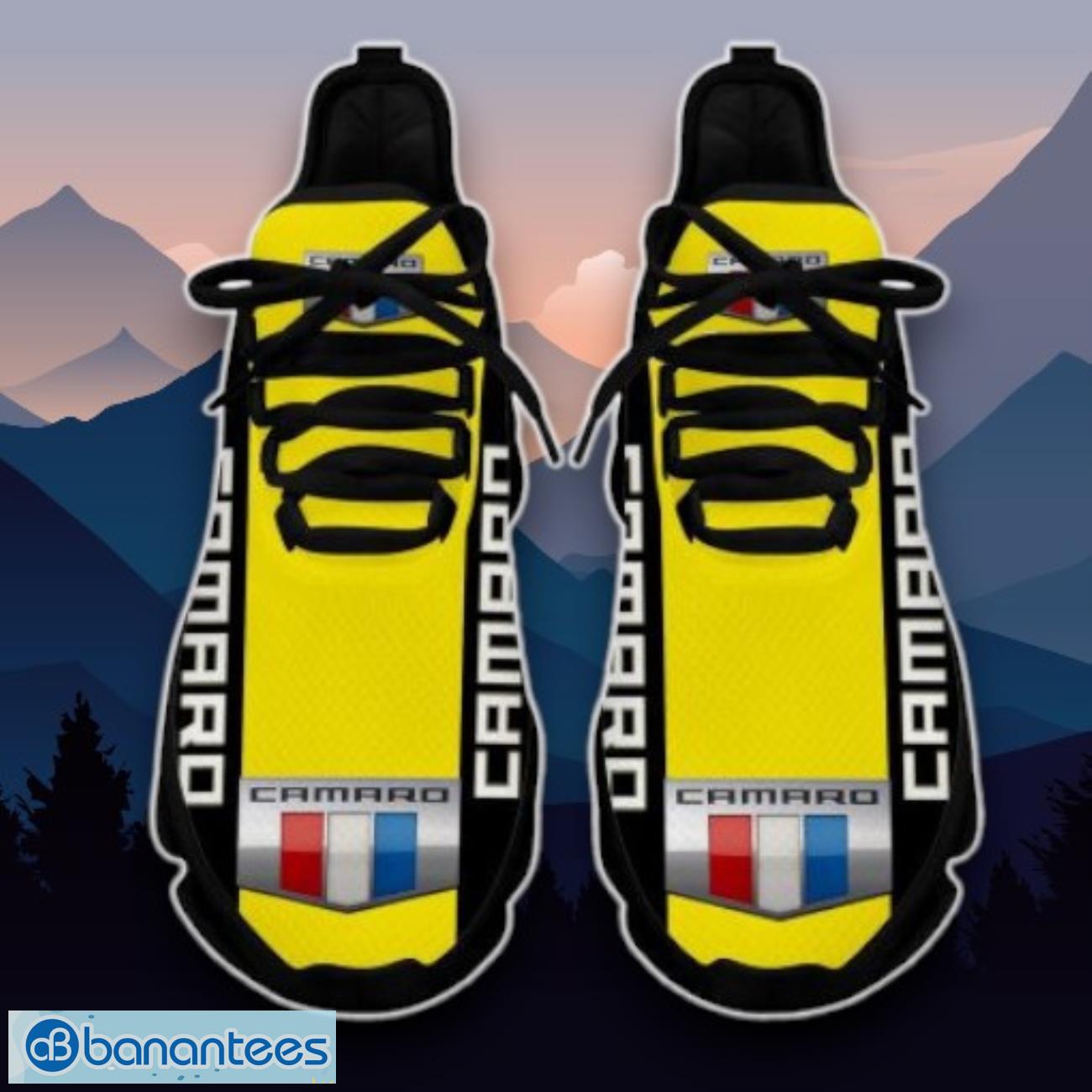 Chevrolet Camaro Yellow Max Soul Shoes Dynamic Style Sneakers For Men ...