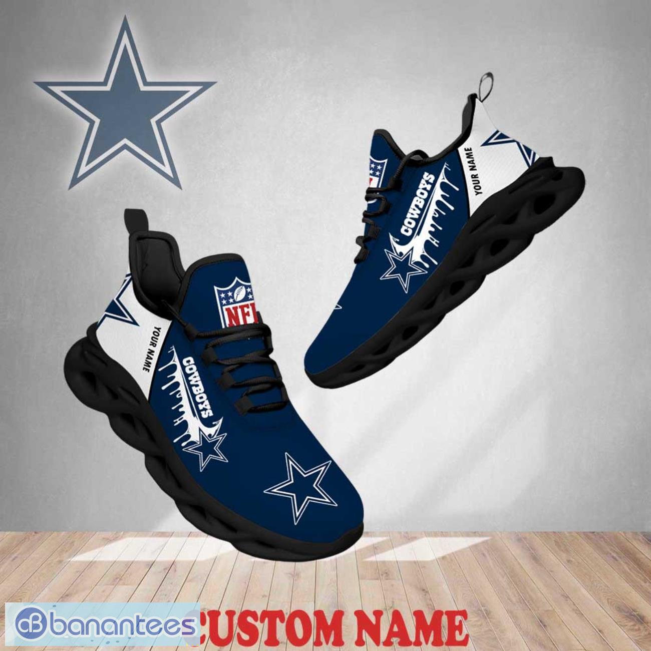 Dallas Cowboys Drip Logo NFL Custom Name For Men Women - Banantees