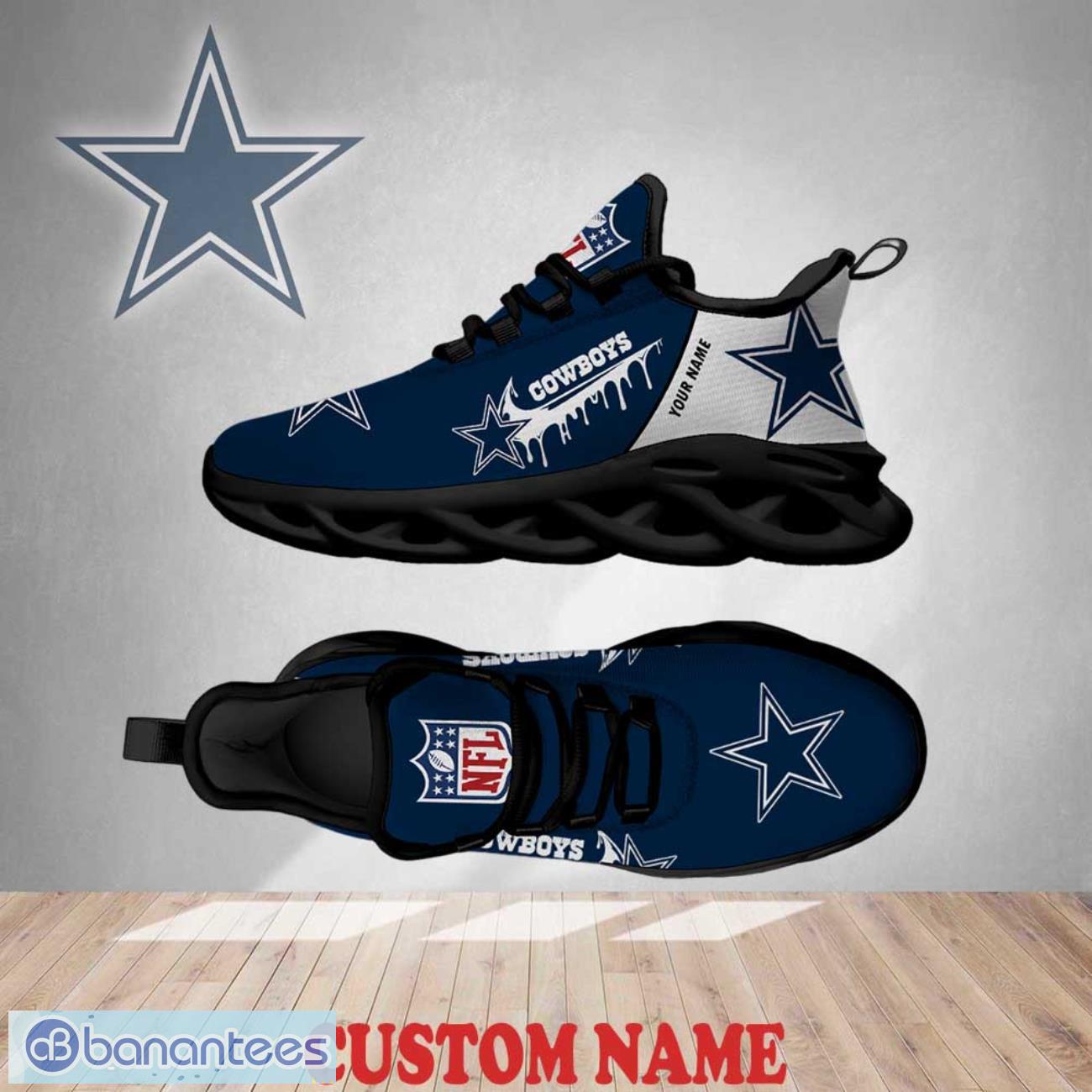 Dallas Cowboys Drip Logo NFL Custom Name For Men Women - Banantees