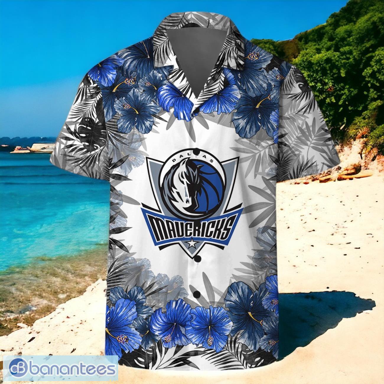 Dallas Mavericks NBA Hawaiian Shirt And Short Floral Pattern - Banantees