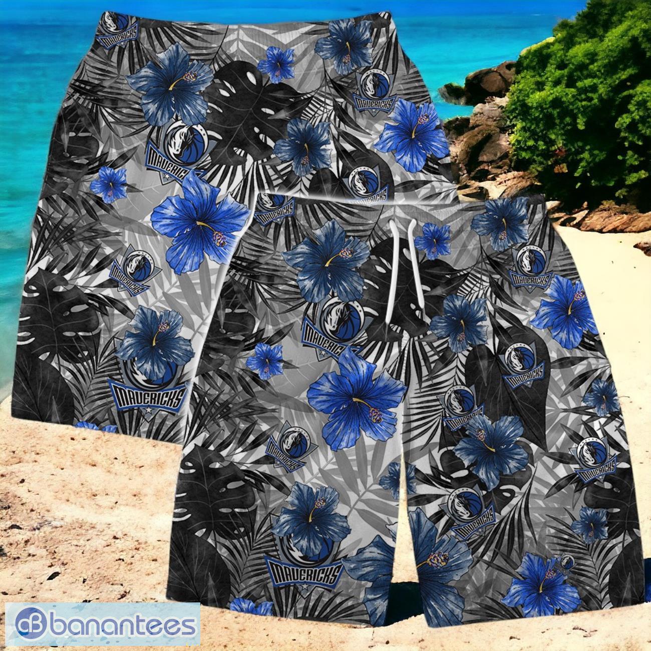 Dallas Mavericks NBA Hawaiian Shirt And Short Floral Pattern - Banantees