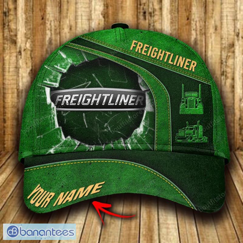 Freightliner Custom Name 3D Hat Cap Green Mens Gifts All Over Print New ...