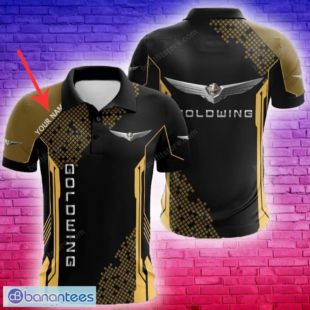 Honda goldwing 3D Polo Shirt Custom Name Logo Car For Mens Gift Golf ...