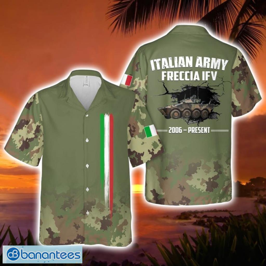 Italian Army Freccia Ifv Button Down Hawaiian Shirt Trend Summer ...