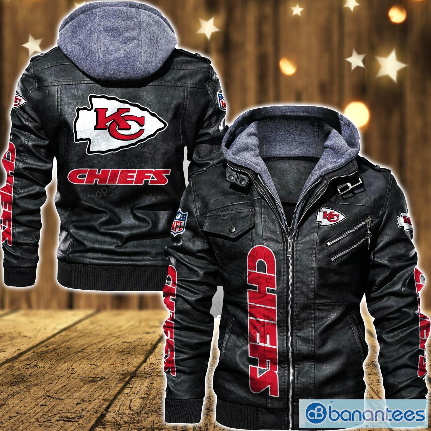Kansas City Chiefs Logo team 2D Leather Jacket Gift For Men Father's ...