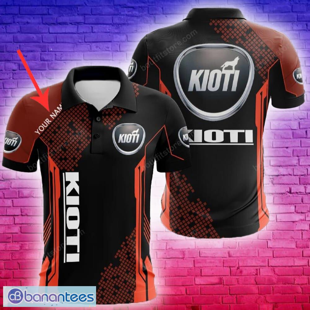 Kioti 3D Polo Shirt Custom Name Logo Car For Mens Gift Golf - Banantees