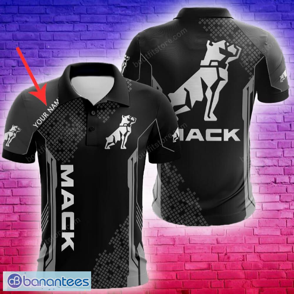 Mack 3D Polo Shirt Custom Name Logo Car For Mens Gift Golf - Banantees