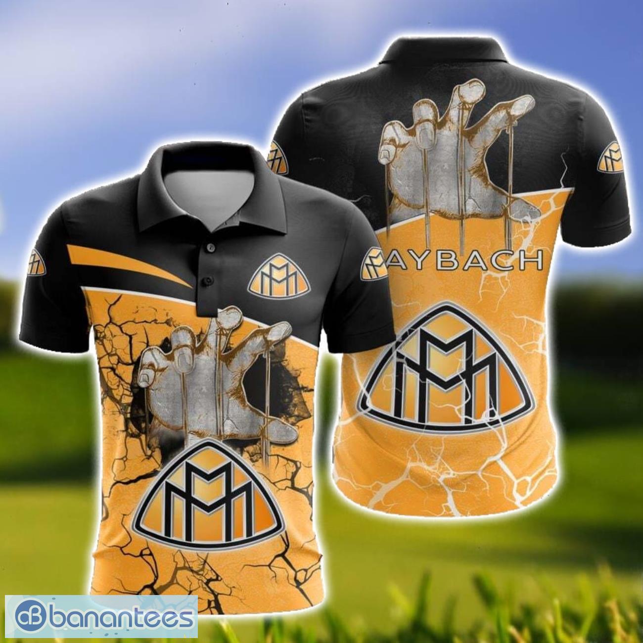 Maybach hand And Logo 3D Printing Polo Shirt - Banantees