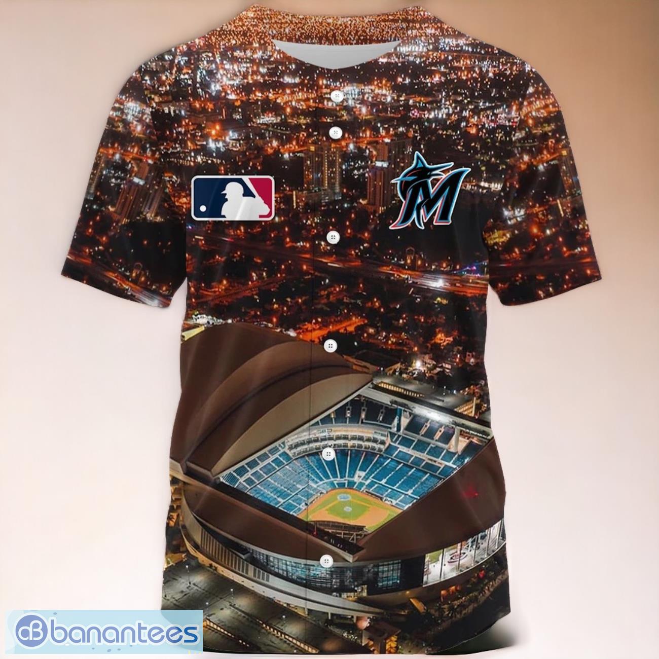 Miami Marlins Baseball Jersey MLB 2024 Custom Number And Name For Fans ...