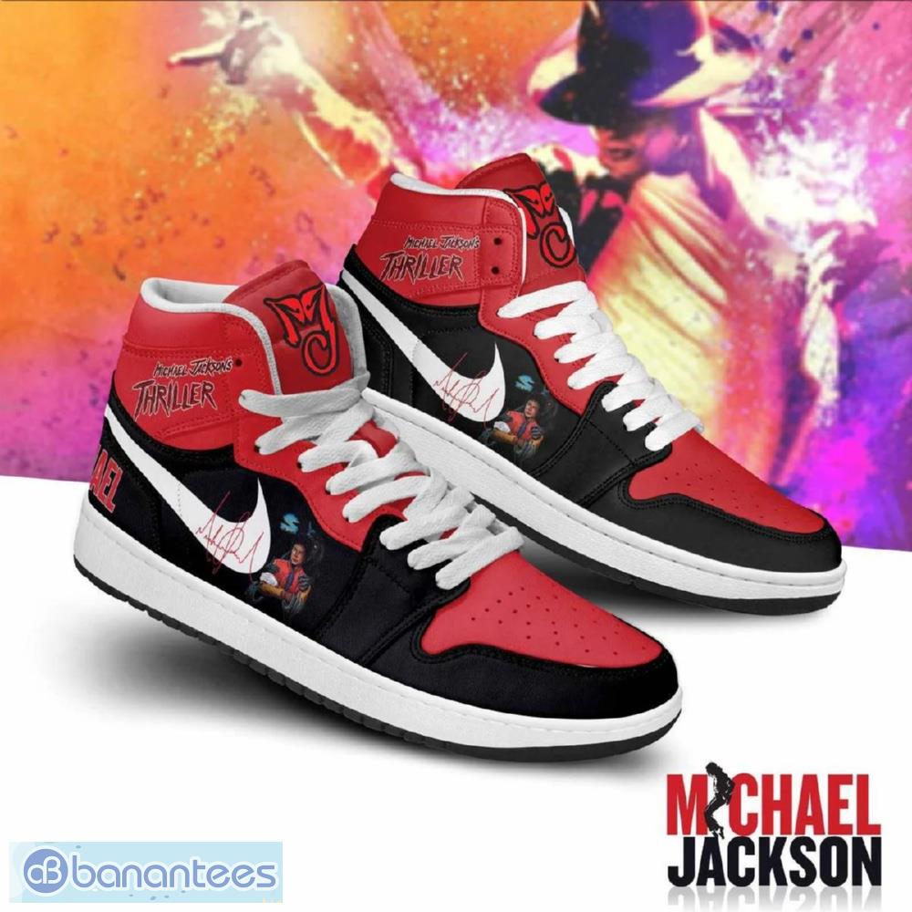 Michael Jackson Air Jordan 1 High Top Shoes - Banantees