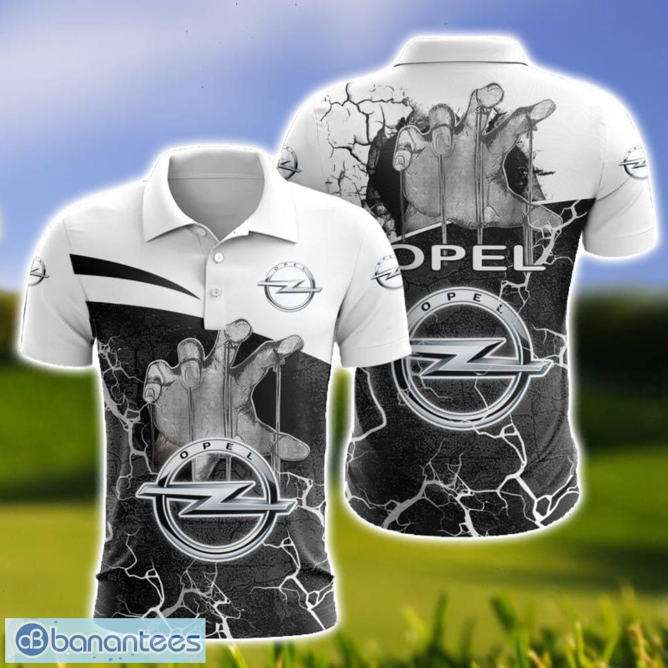 Opel hand And Logo 3D Printing Polo Shirt - Banantees