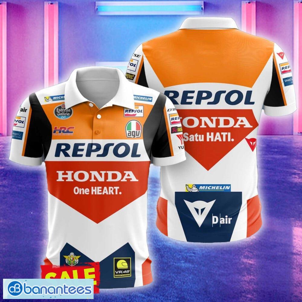 Repsol Honda Team 2024 Style Retro 3D Polo Shirt For Fans Gift - Banantees