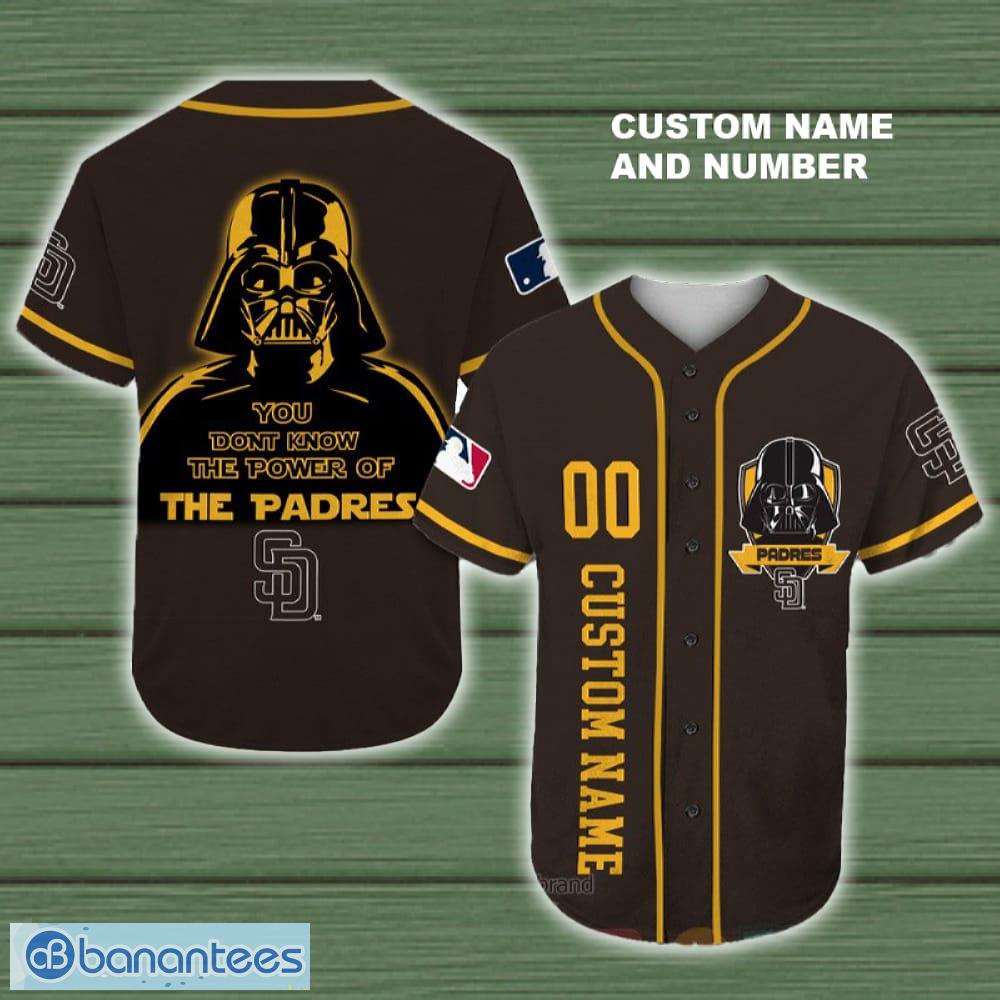 San Diego Padres, Darth Vader Mlb Baseball Jersey Shirt Custom Number ...