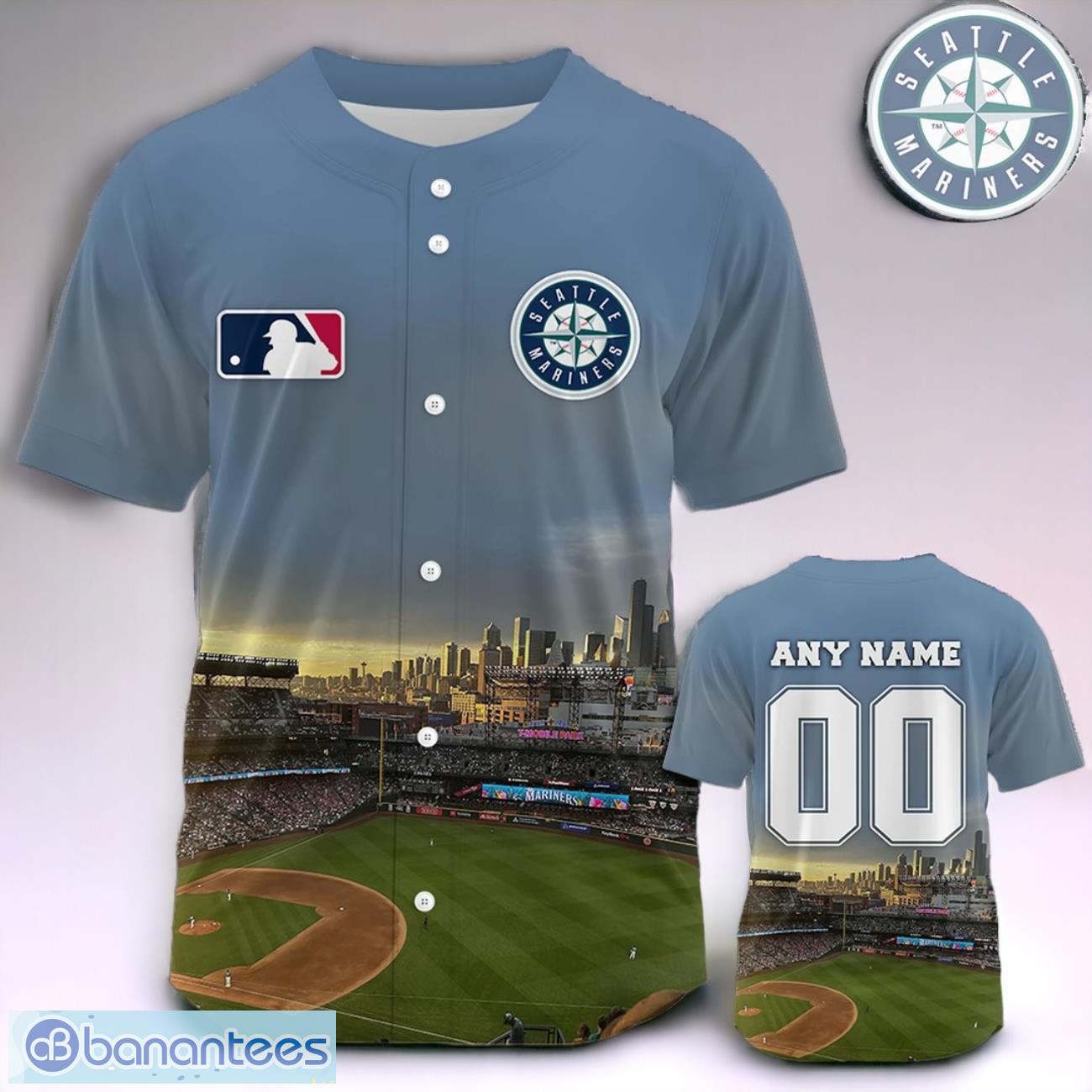 Seattle Mariners Baseball Jersey MLB 2024 Custom Number And Name ...