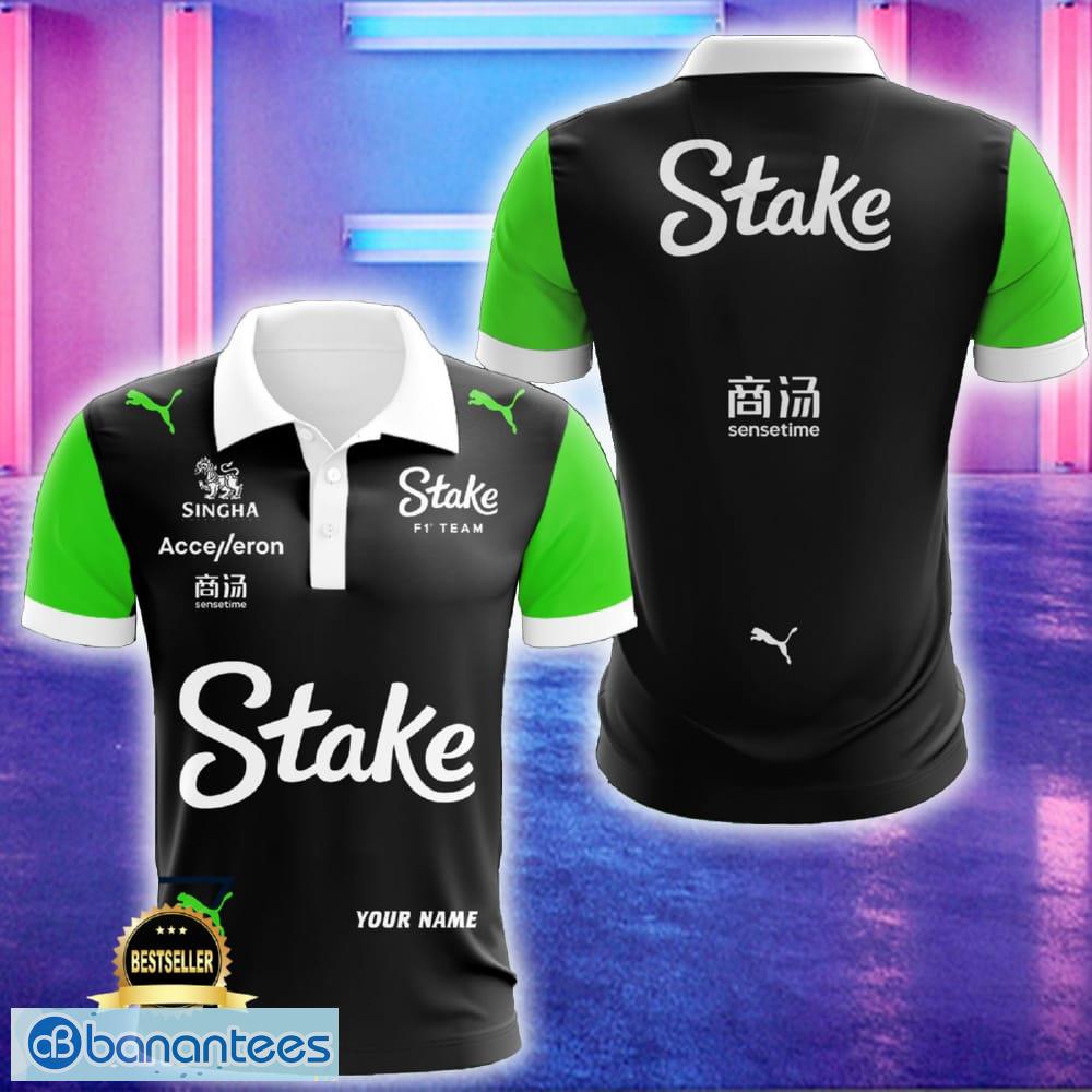 Stake F1 Team 2024 3D Polo Shirt For Fans Gift Custom Name - Banantees