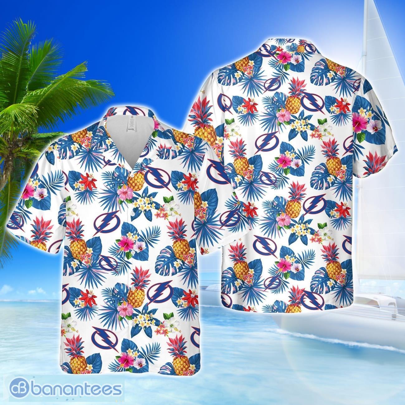 Tampa Bay Lightning 3D Printing Aloha Hawaiian Shirt - Banantees
