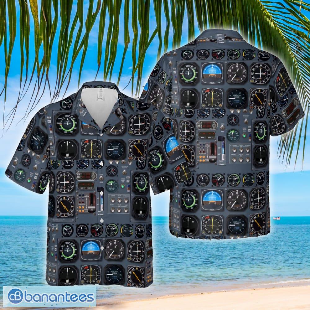 Aircraft Instrument Panel Hawaiian Shirt - Banantees