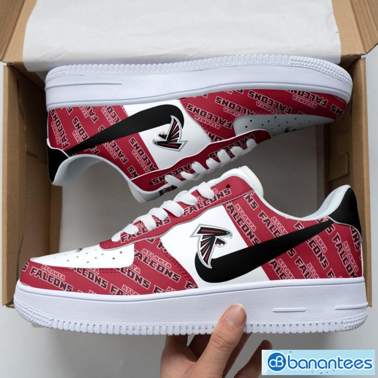 Atlanta Falcons Logo Printed Air Force Shoes AF1 Sneakers - Banantees