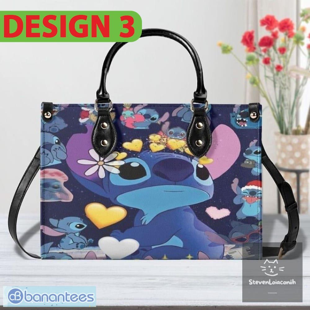 Custom Cute Stitch Cartoon bag Leather Handbag - Banantees