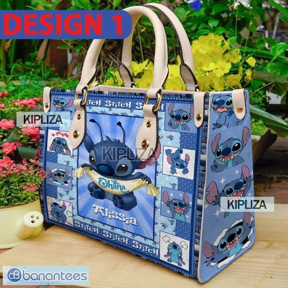 Custom Cute Stitch Cartoon bag Leather Handbag - Banantees