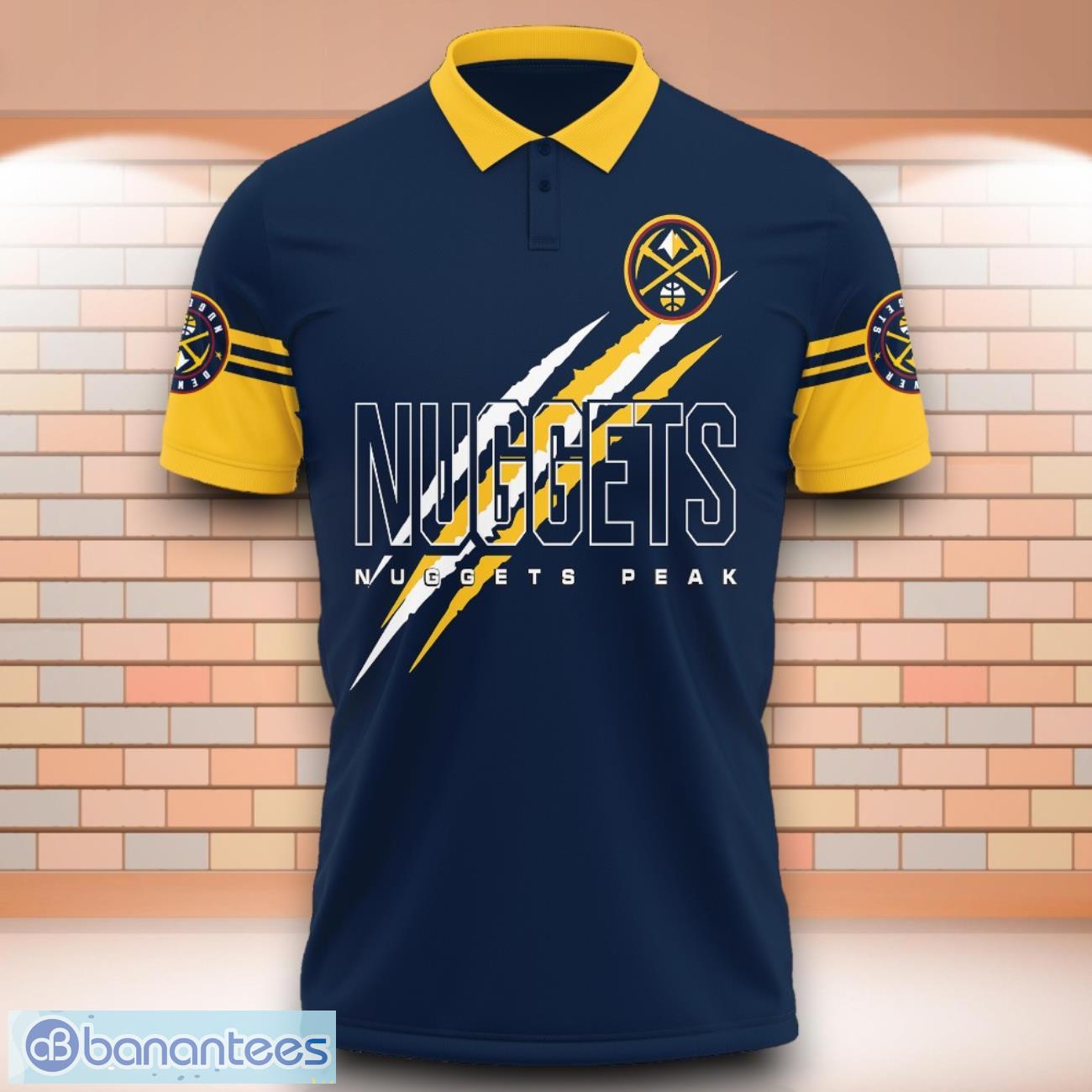 Denver Nuggets NBA Nuggets Peak 3D Polo Shirt With Claws Pattern ...
