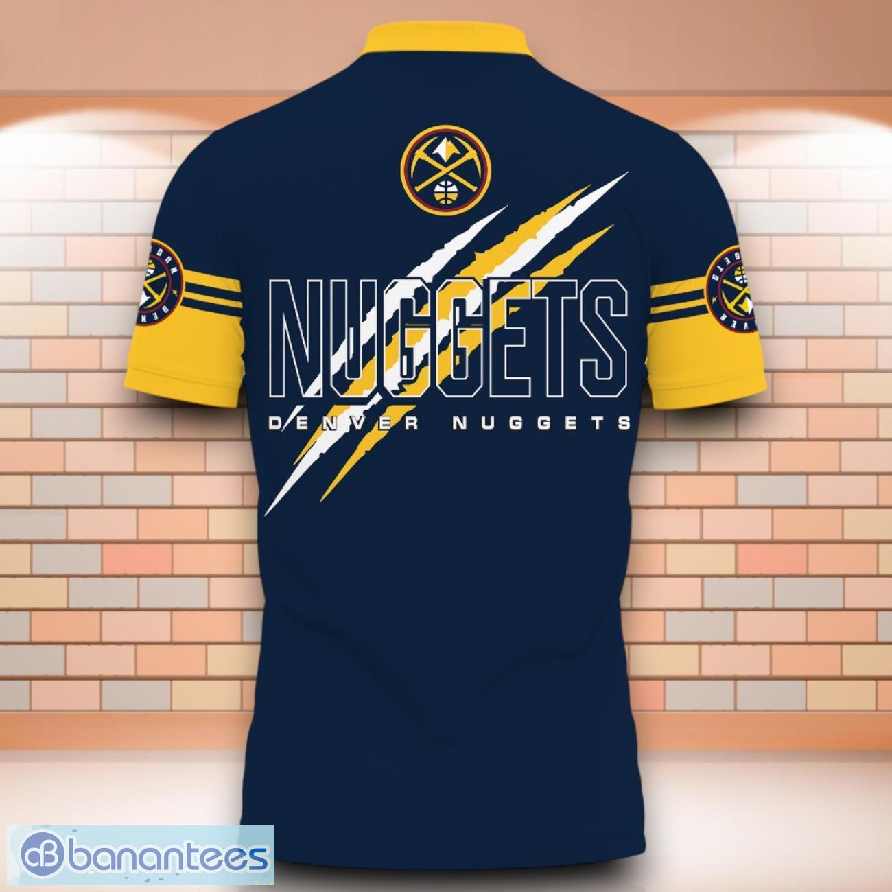 Denver Nuggets NBA Nuggets Peak 3D Polo Shirt With Claws Pattern ...