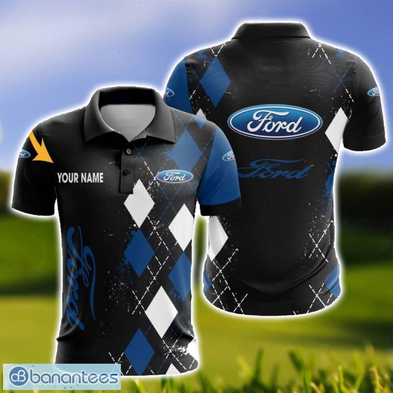 Ford Caro And Logo 3D Polo Shirt For Men Limited Custom Name - Banantees