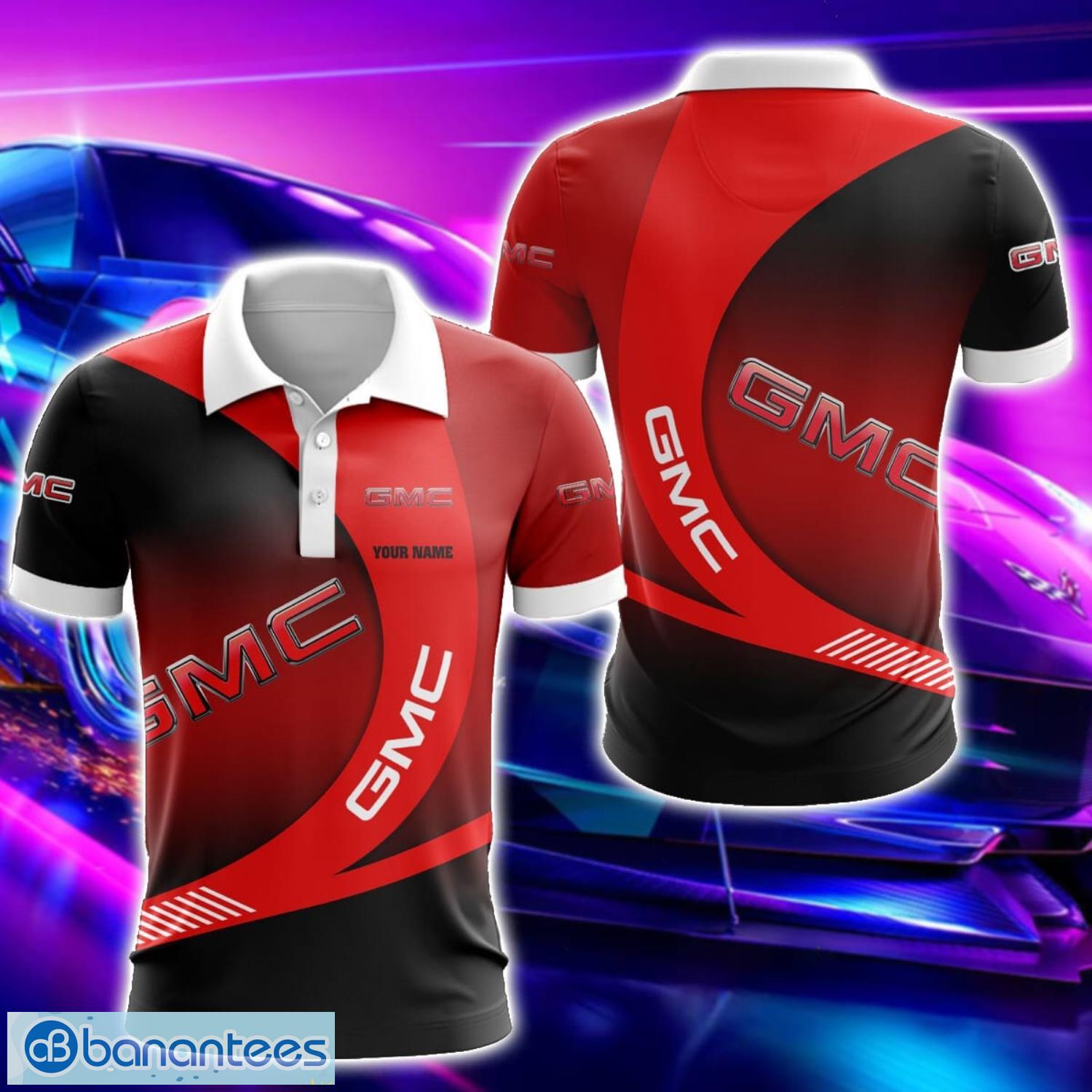 GMC Car Car Logo 3D Polo Shirt Gift Ideas For Men - Banantees